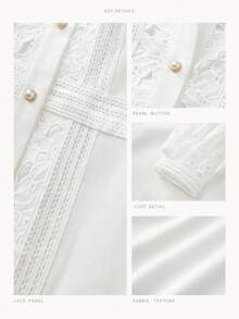 Simplee Women's Spring/Summer New Exquisite Elegant Solid Color Hollow ...