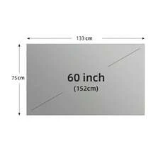 GAINVANE 60/72/100/120/130inch Projector Screen, Portable 16:9 4K ...