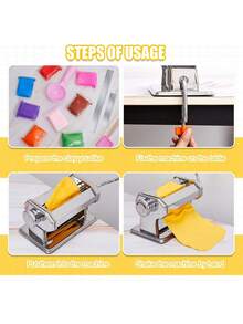 DIY Professional Polymer Clay Press Machine, Non-Electric Hand Crank ...