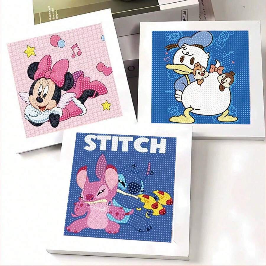 Stitch Diamond Painting Educational Craft Kit 5D Mini DIY Sticker Art ...
