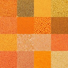 1 Pack 20g Orange Glass Mixed Beads, Multi-Shape Loose Beads, DIY ...