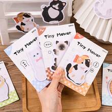 30pcs/Pack Cute Cat Sticky Notes, Asymmetrical Shape Writable Strong ...