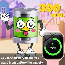1pc Boys Girls Comfortable Silicone Band Full Touch Screen Learning ...
