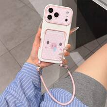 Cute Pig Face Print Card Holder Phone Case For IPhone 11/12/13/14/15/16 ...