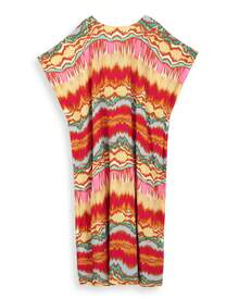 Women Floral Kaftan Dress V Neck Batwing Sleeve Beach Cover Up Boho ...