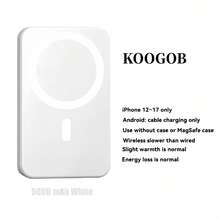 5000mAh Power Bank, Supports Wireless Fast Charging, Compatible With ...