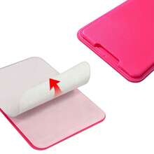 1PC Phone Case Back Adhesive Card Holder, Solid Color Leather Texture ...