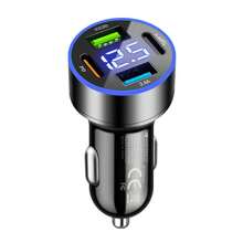 Car Charger USB C Fast Charge, 4 Port 30W Metal Car Phone Charger With ...