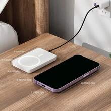5000mAh Wireless Power Bank – Supports Wireless And Wired Fast Charging ...