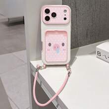 Cute Pig Face Print Card Holder Phone Case For IPhone 11/12/13/14/15/16 ...