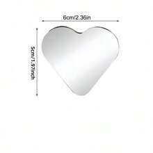 2 Packs Heart-Shaped Blind Spot Mirror For Cars, Frameless 360-Degree ...