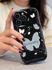 1pc Cream Dopamine Wave Ruffle Soft TPU Texture Creative Personalized ...