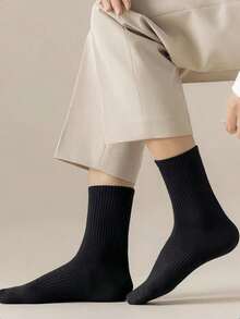 20/10/5/1 Pairs Men's Casual Socks, White Socks, Winter Socks, Black ...
