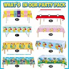 Tablecloth, Birthday Party Decoration, Theme Birthday Party Decoration ...