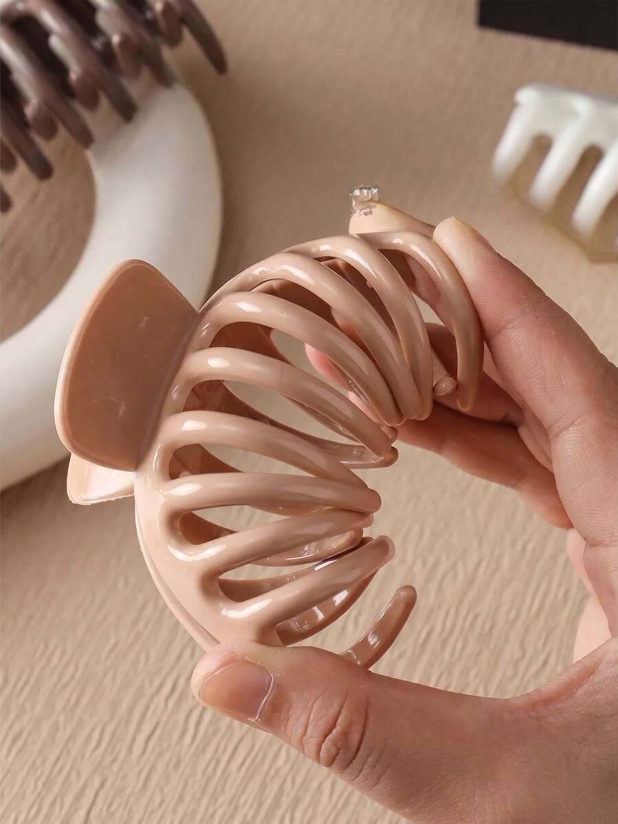 1/4Pcs Large Spiral Hair Claw Clips For Women Girls Non-Slip Strong ...