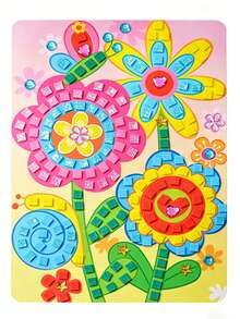 Number Rhinestone Mosaic Children's Educational DIY Puzzle Sticker ...