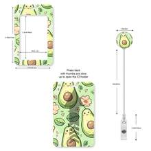 Kawaii Avocado Retractable Badge Reel ID Holder For Nurse Teacher ...