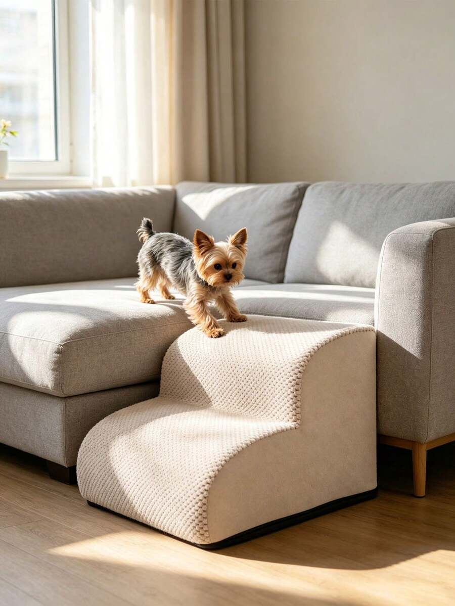 Pet Stairs, Dog Bed Steps, Non-Slip Climbing Ramp Removable And ...