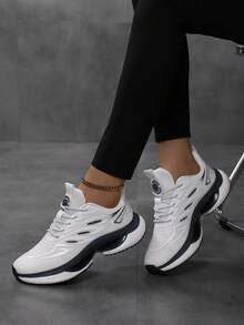 36-45 Plus Size Women's Popcorn Mesh Sports Shoes, Lightweight Shock ...