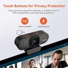 nuroum V32AF Professional 4K Webcam For Pc, Noise Canceling Microphones ...