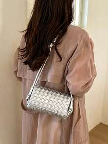 New Premium Handmade Woven Fashion Shoulder Crossbody Small Square Bag ...