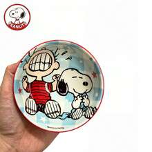 Snoopy Cartoon Family Of 4 Ceramic Rice Bowls, Small Household Bowls ...