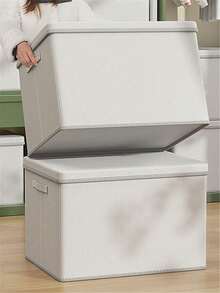 1pc Extra Large Foldable Storage Box, Fabric Clothing Organizer Bin ...