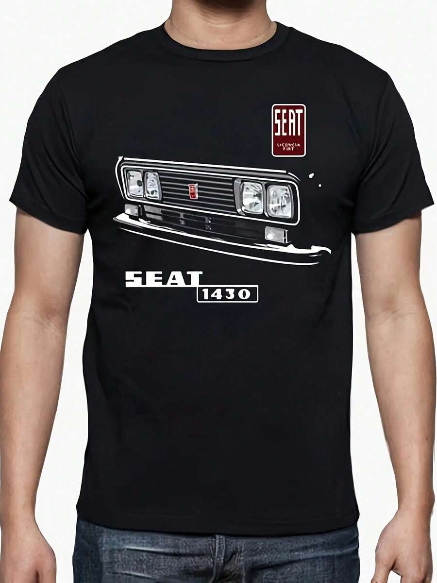 Camiseta con logo de coche vintage SEAT 1430 - Diseño retro de marca ...