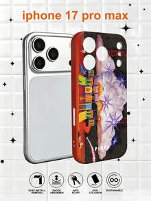 PJDNX 1pc Dreamy Playground Star Print Phone Case, Glossy Film Hard ...
