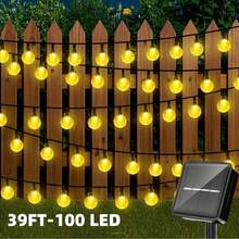 String Lights, 20/50/100 LED Options, Solar-Powered With 8 Lighting ...