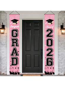 Graduation Decorations 2026 Porch Congrats Grad Class Of 2026 Pink ...