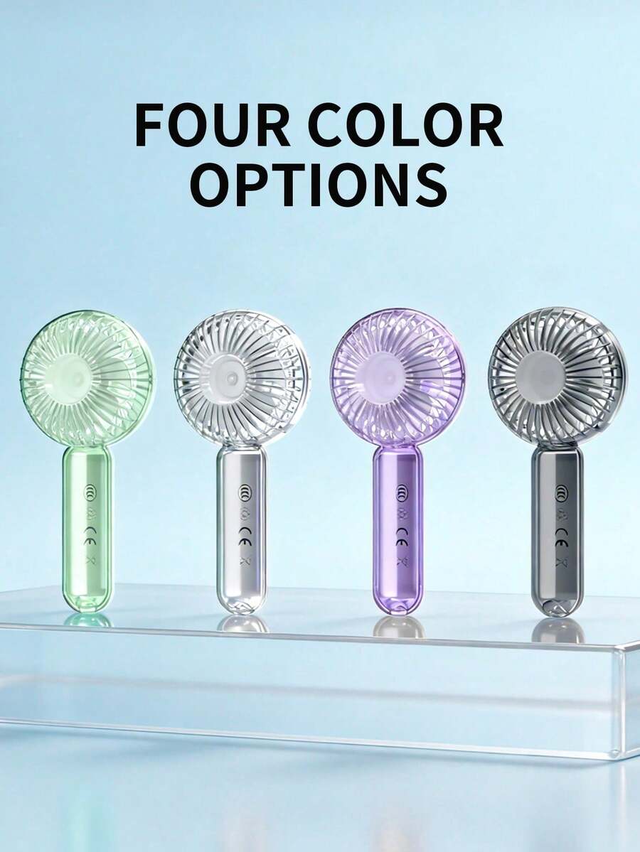 AOYI 1pc Rechargeable Portable Handheld Mini Fan With 3-Speed ...