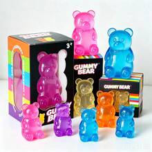 Maltose Bear Squishy Silicone Finger Sucking Slow-Rebound Glitter ...