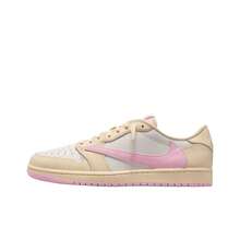 Nike Jordan * Travis Scott Air Jordan 1 Low OG Shy Pink Reverse Swoosh ...