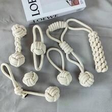 4/5pcs Natural Rope Dog Chew Toys - Suitable For Small, Medium And ...