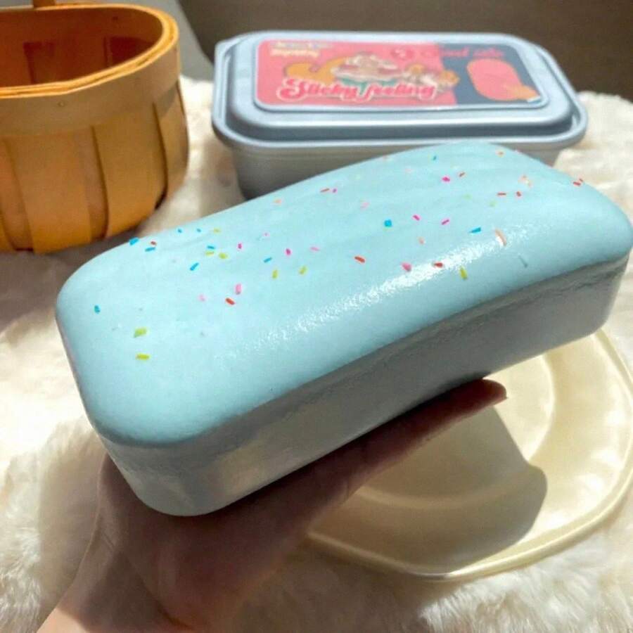 1pc Creative Bucket-Packed High-Value Non-Sticky Fluffy Slime Realistic ...