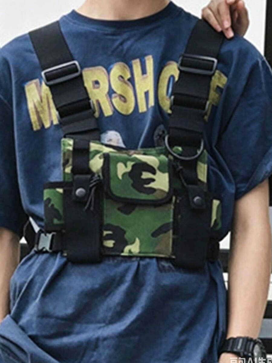 Functional Tactics Chest Bag For Men Fashion Bullet Hip Hop Vest ...