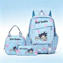 Miniso ชุดกระเป๋าเป้ผ้าแคนวาส 3 ชิ้น ลาย Dragon Ball Hungry Kid Goku ...