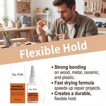 Jue Fish 50g Universal Power Glue, Multi-Surface Strong Bond Adhesive ...