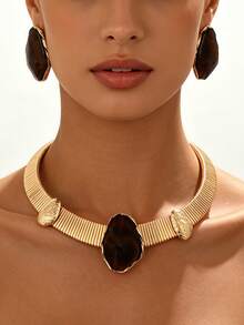 1 Pair Women's European & American Minimalist Artistic Style Wide ...