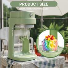Electric Shaved Ice Machine, Stainless Steel Blades-Easily Make DIY ...