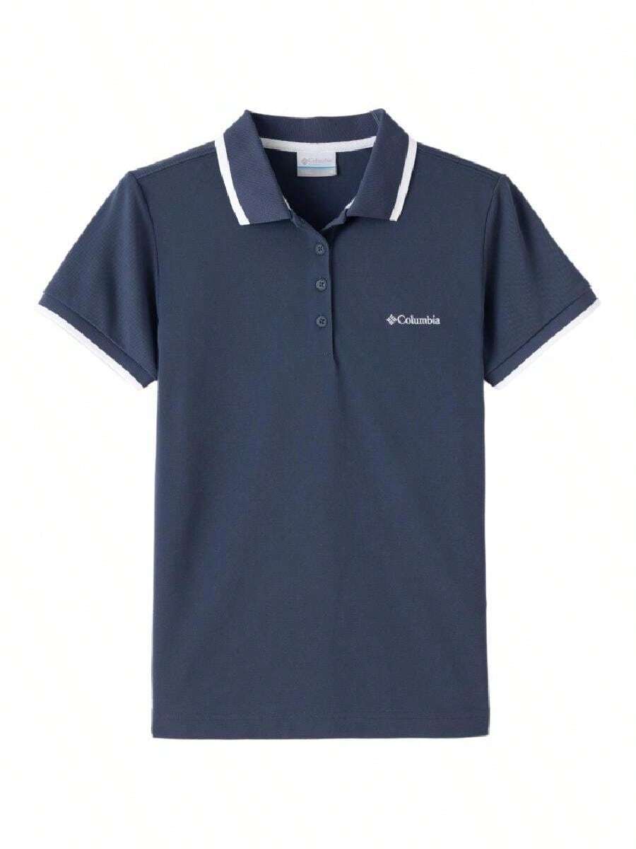 Columbia Women's Sports Polo Shirt Shinning Pass Polo-Nocturnal, Whit ...