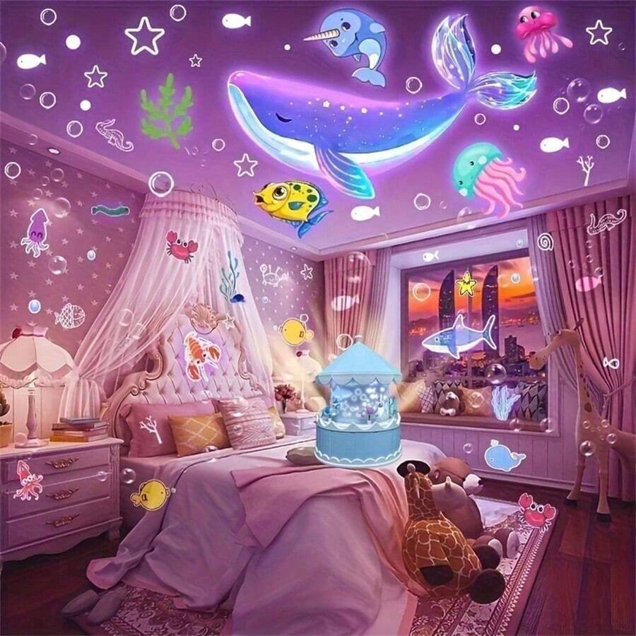 21-In-1 Starry Sky Projector Bedroom Night Light Decor Immersive ...