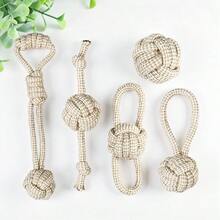 4/5pcs Natural Rope Dog Chew Toys - Suitable For Small, Medium And ...
