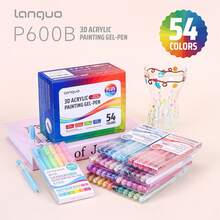 3D 36/54 Colors Bright Gel Pen Set (Includes Colorful Gift Box) 1.0mm ...