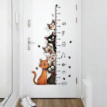 Cute Cartoon Animal Height Chart Stickers, Self-Adhesive PVC For Kids ...