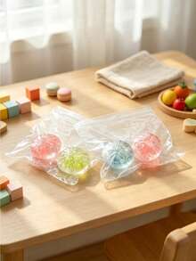 Schylling Crystal Glitter Squishy Steamed Bun Toy Transparent Shiny ...