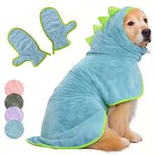 2 Pieces Quick-Drying Dog Bathrobe Pet Towel For Cold Weather, Beach ...