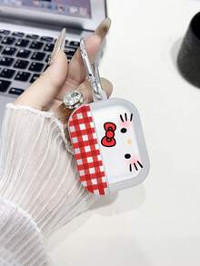 Cute Plaid 3D Bow Cartoon Expression Compatible With Airpods Pro ...