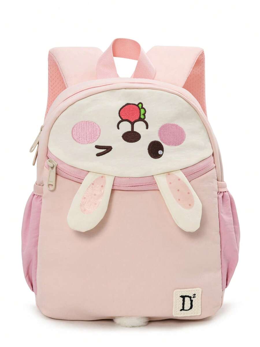 Children's Cute Backpack Rabbit Decorative Multi-Layered Book Toy ...